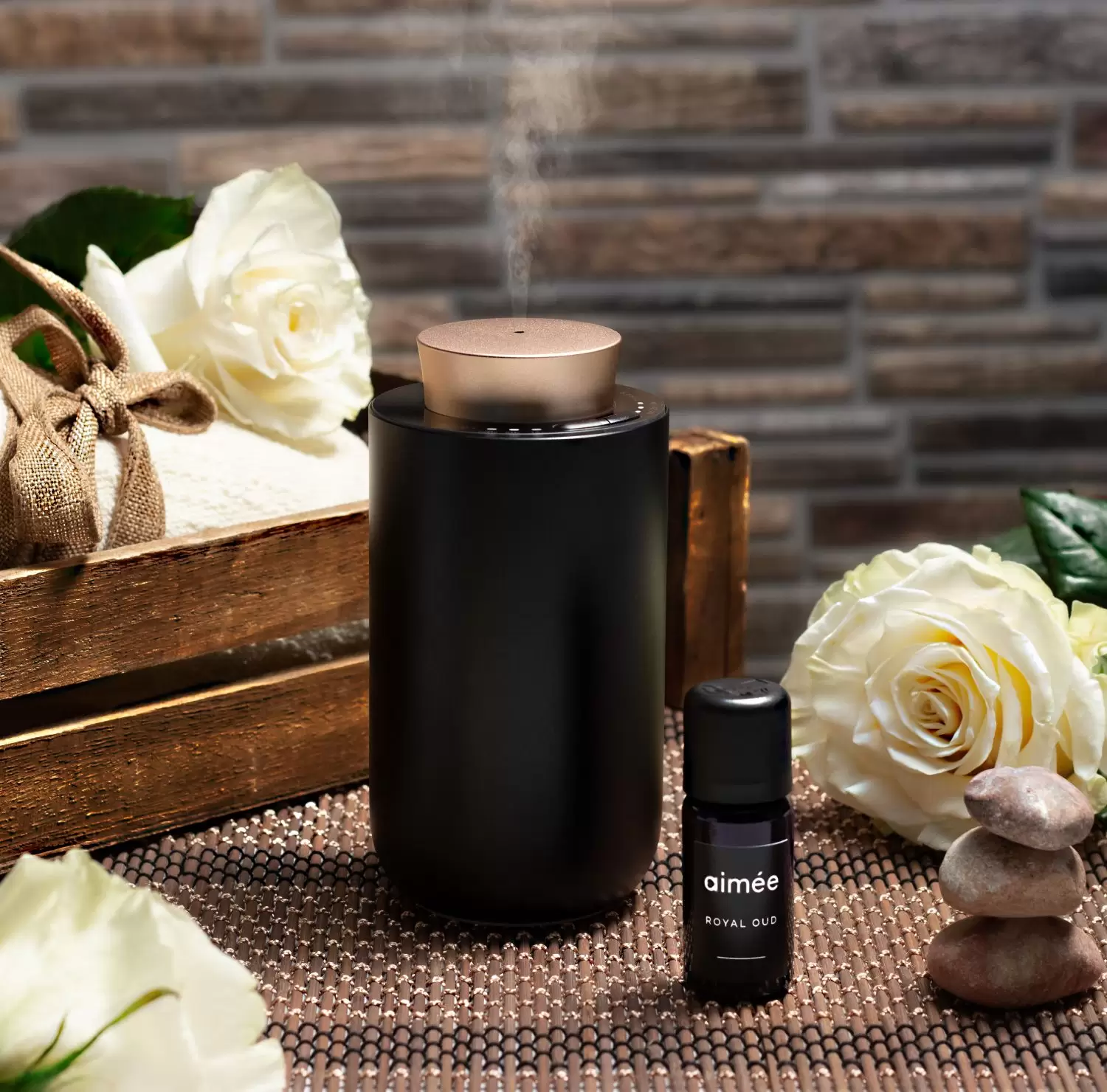 Mini Difuzor de Arome Black-Gold – Aimee